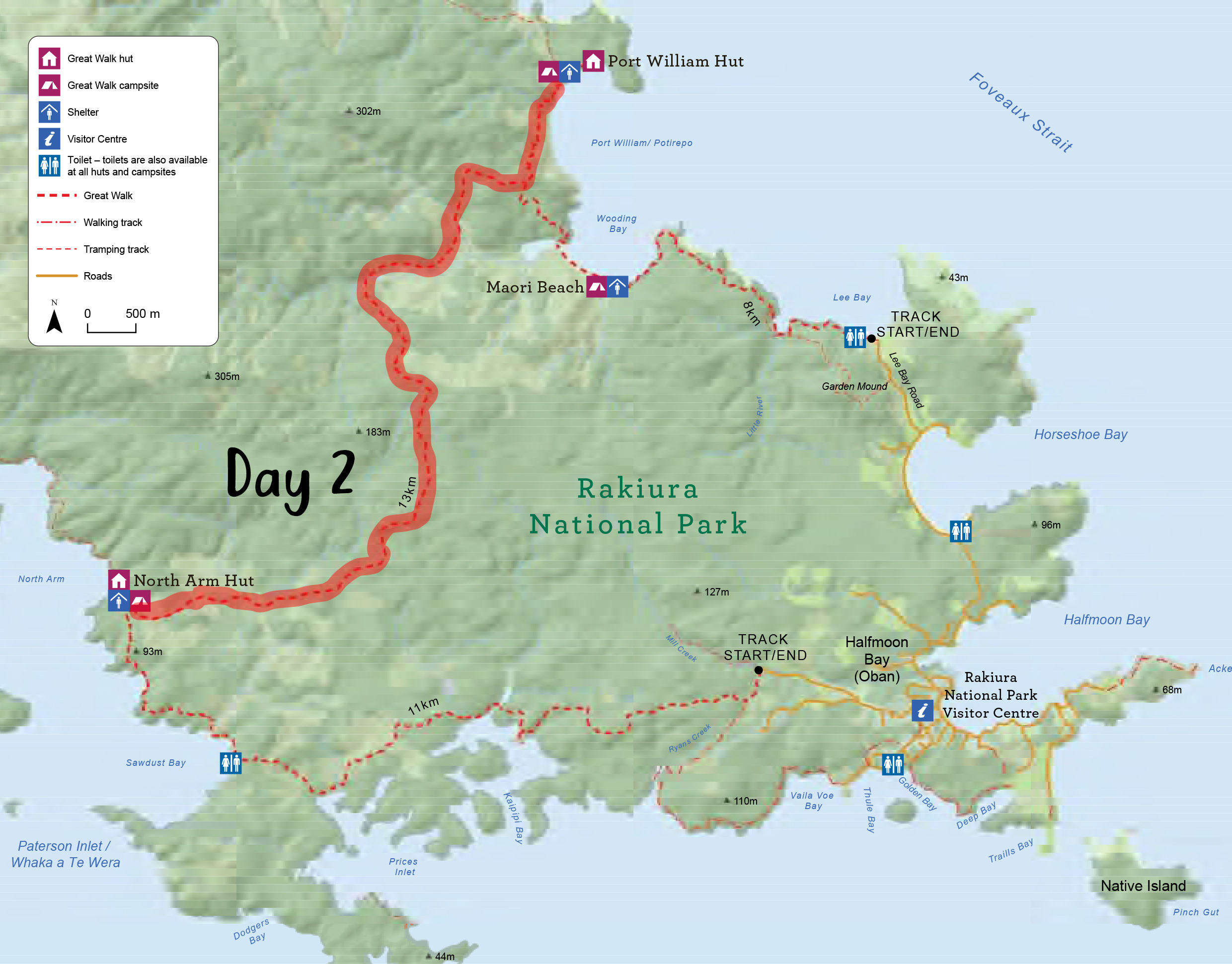 Rakiura Track, Day 2: Port William Hut to North Arm Hut – Take A Hike ...